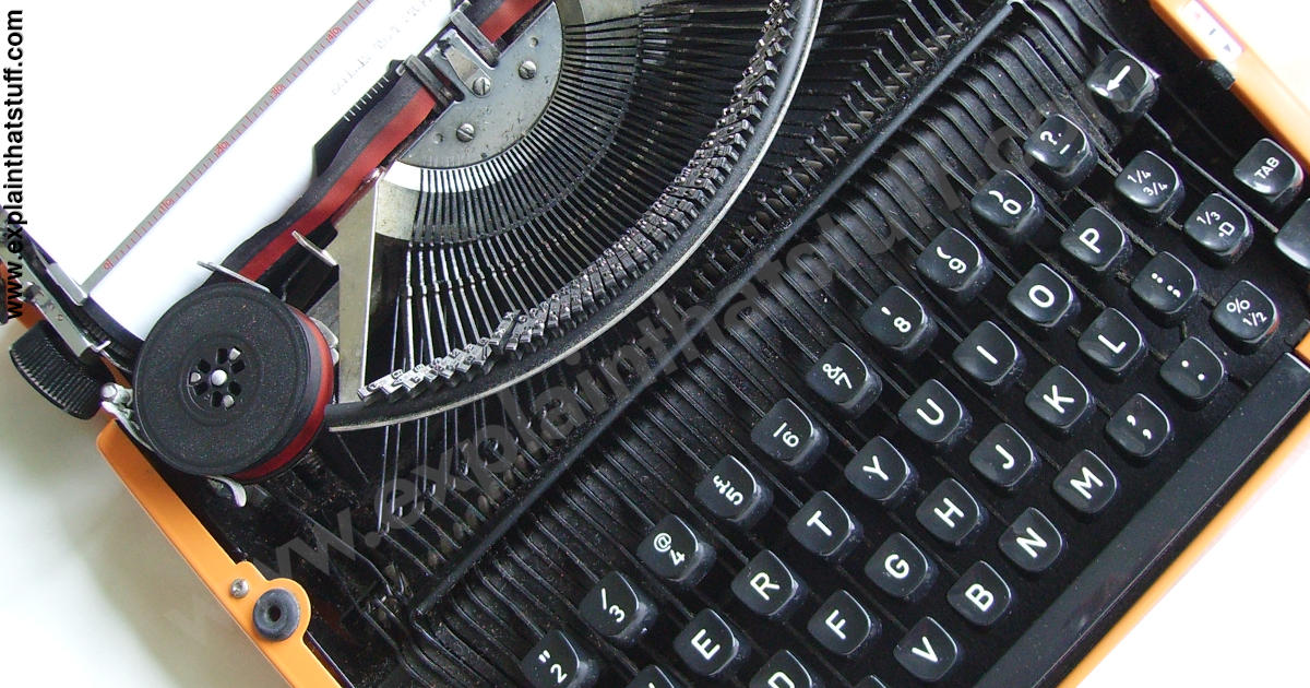 How Does A Typewriter Work Explain That Stuff